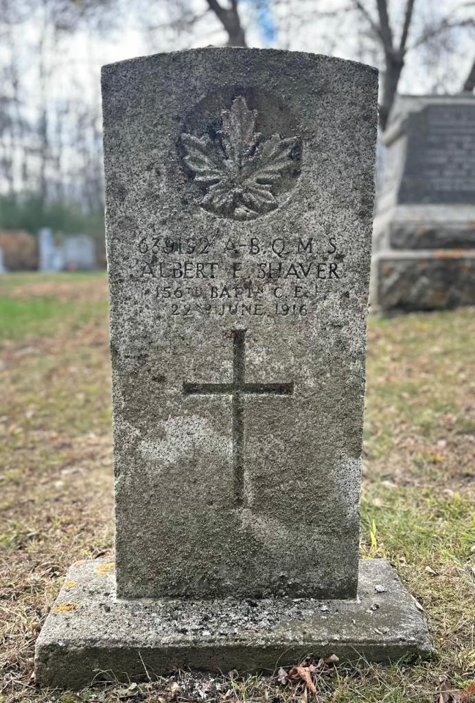 Sergeant Albert Edward Shaver – Perspectives On The Front